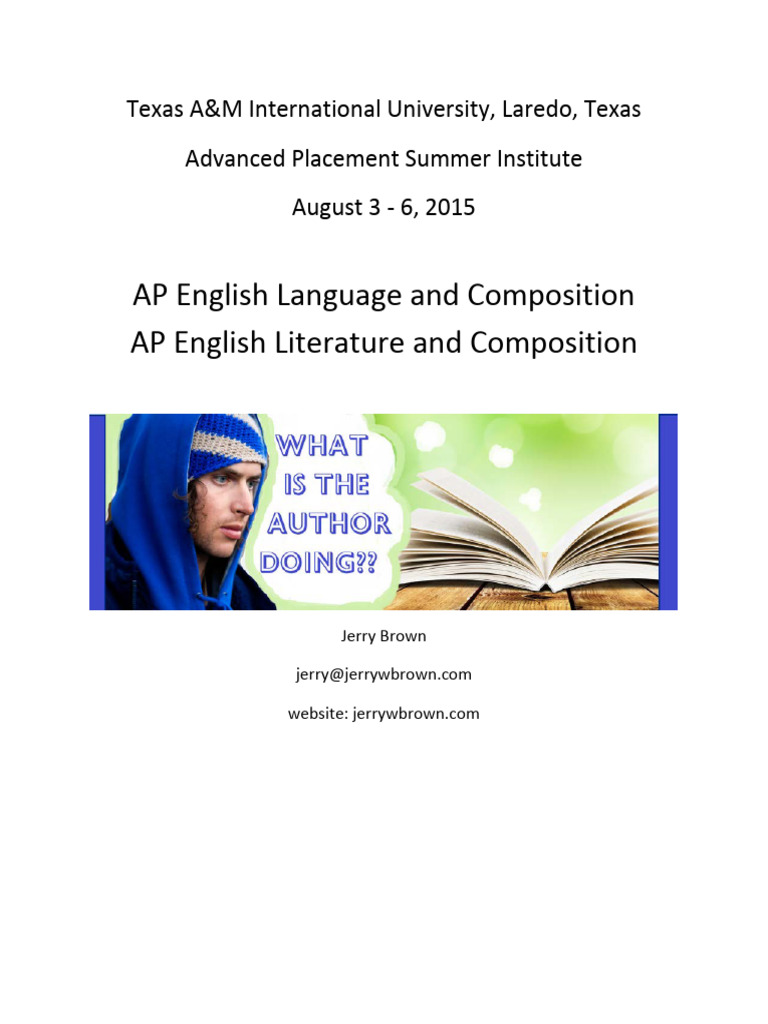 AP English Language and Composition AP English Literature and ...