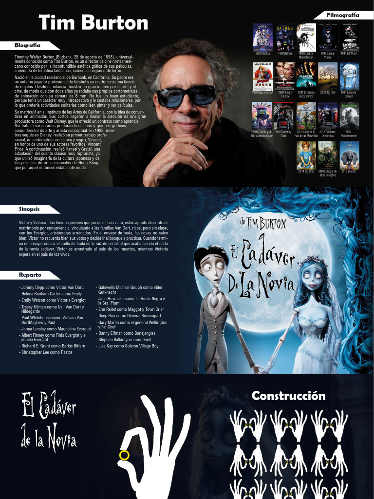 Biografia tim burton Fredy Castro | PDF