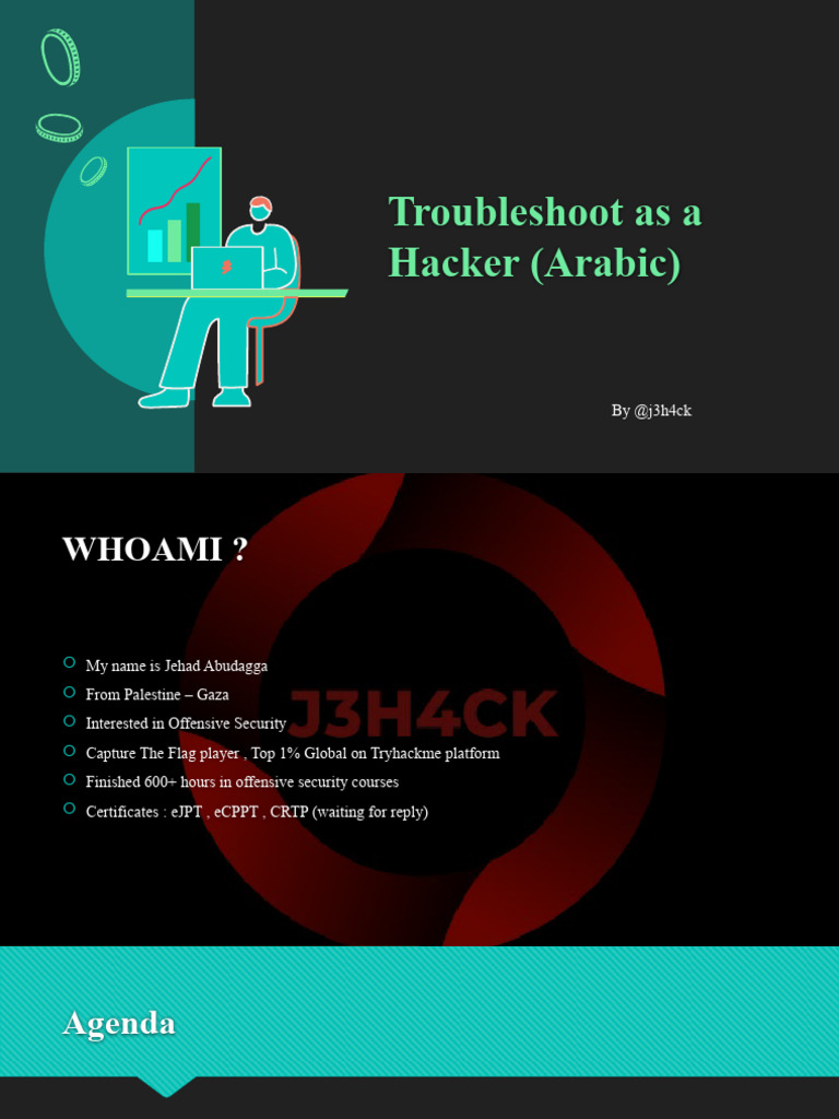 Troubleshoot As A Hacker (Arabic) : by @j3h4ck | PDF