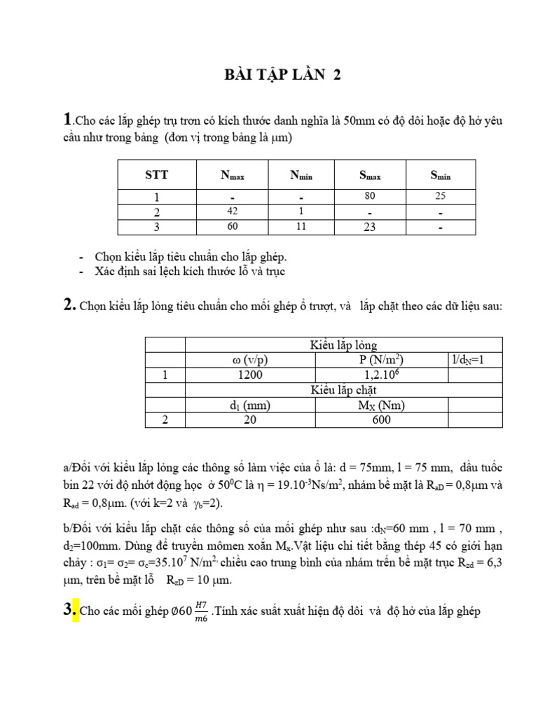 Bai Tap Chuong 2 | PDF
