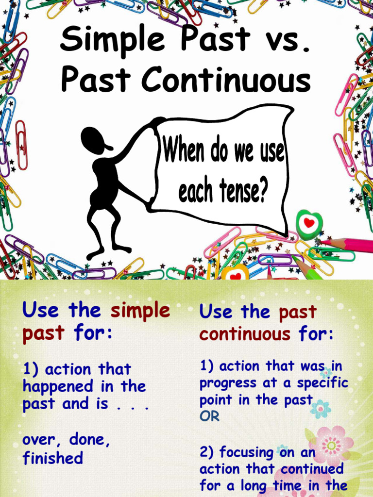 Past Simple Vs Past Continuous 1 | PDF | Verb | Grammatical Tense