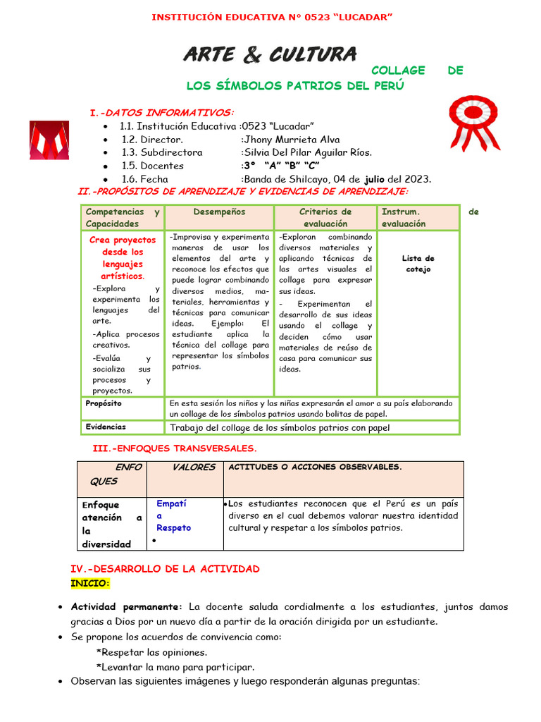 ARTE-04-07-23 Collage | PDF | Collage | Evaluación