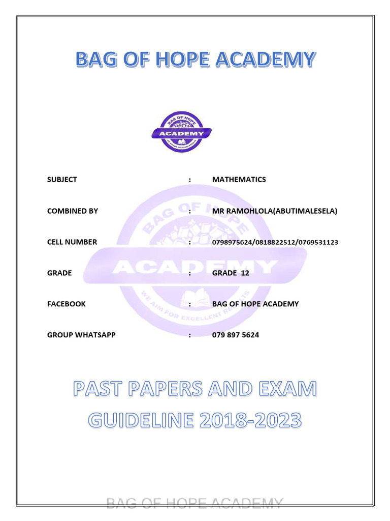 Mathematic p1 Past Papers - 240504 - 023425 | Download Free PDF ...