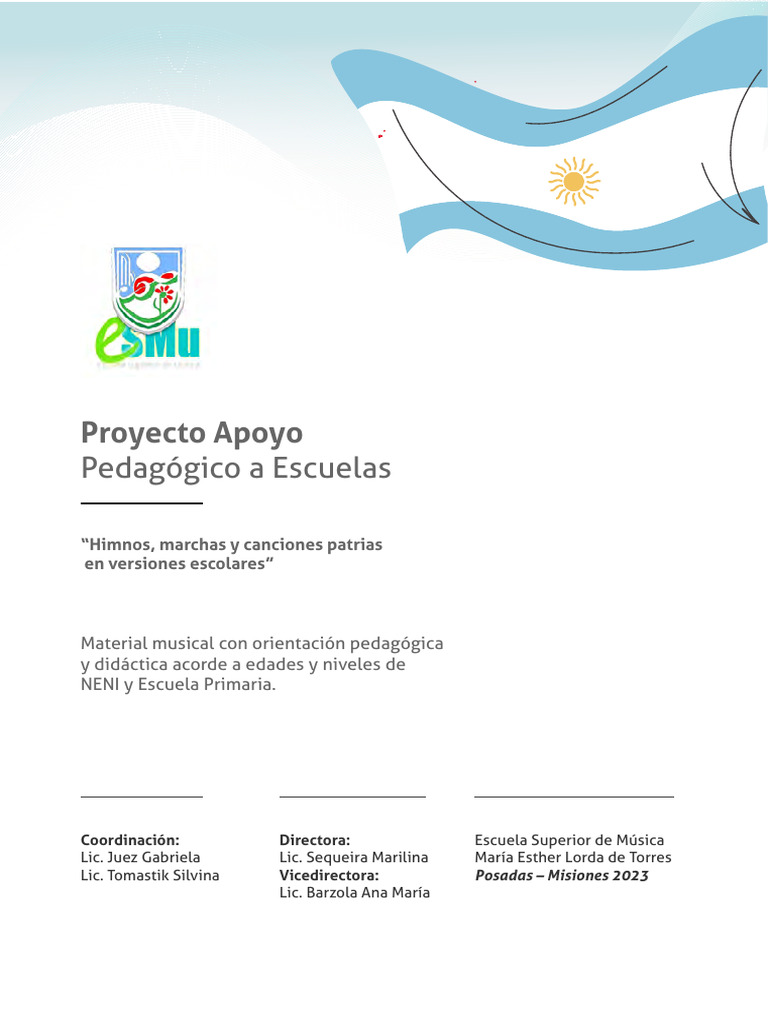 ESMu Cuadernillo-Proyecto APE | PDF | Ritmo | Canciones