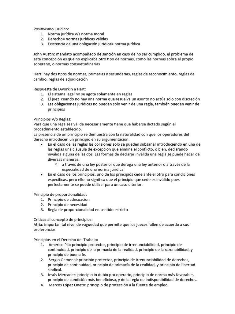 Resumen derecho laboral I | PDF | Sindicato | Derecho laboral
