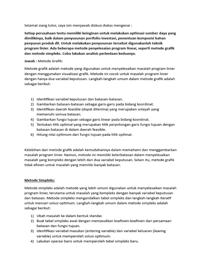 Diskusi 5 Riset Ops | PDF | Komputer