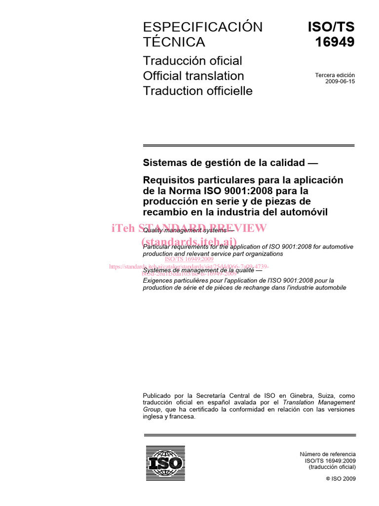 Tema5 B ISO-T | PDF | Gestión de la calidad | Sistema de manejo de calidad