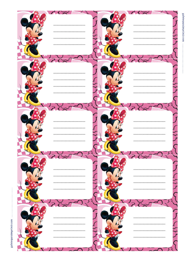 Gafete de Minnie | PDF