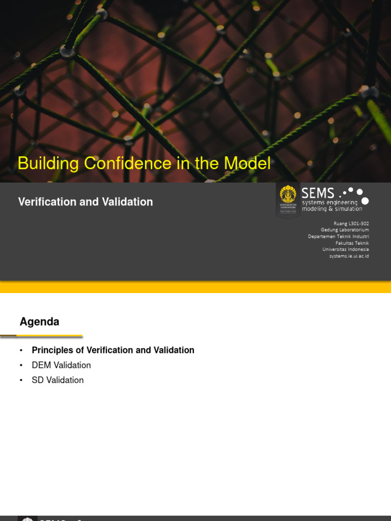 PW06 Model Verification and Validation | PDF | Sensitivity Analysis | System