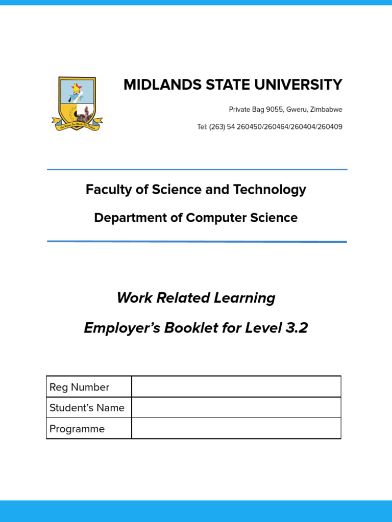 Midlands State University WRL Guide | PDF | Leadership | Science