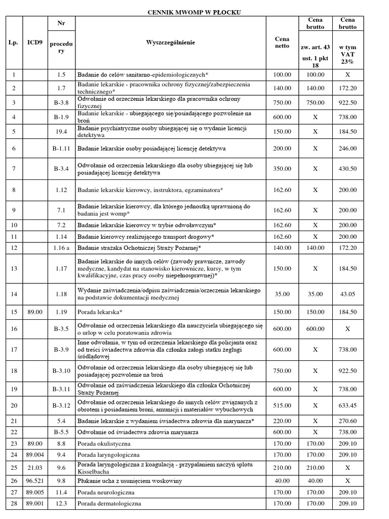 Cennik_01.01.2024 | PDF