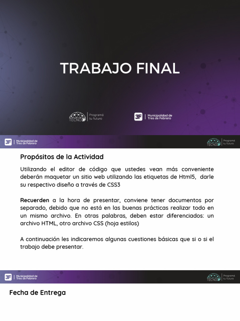 Pautas TPFinal | Descargar gratis PDF | HTML | Internet