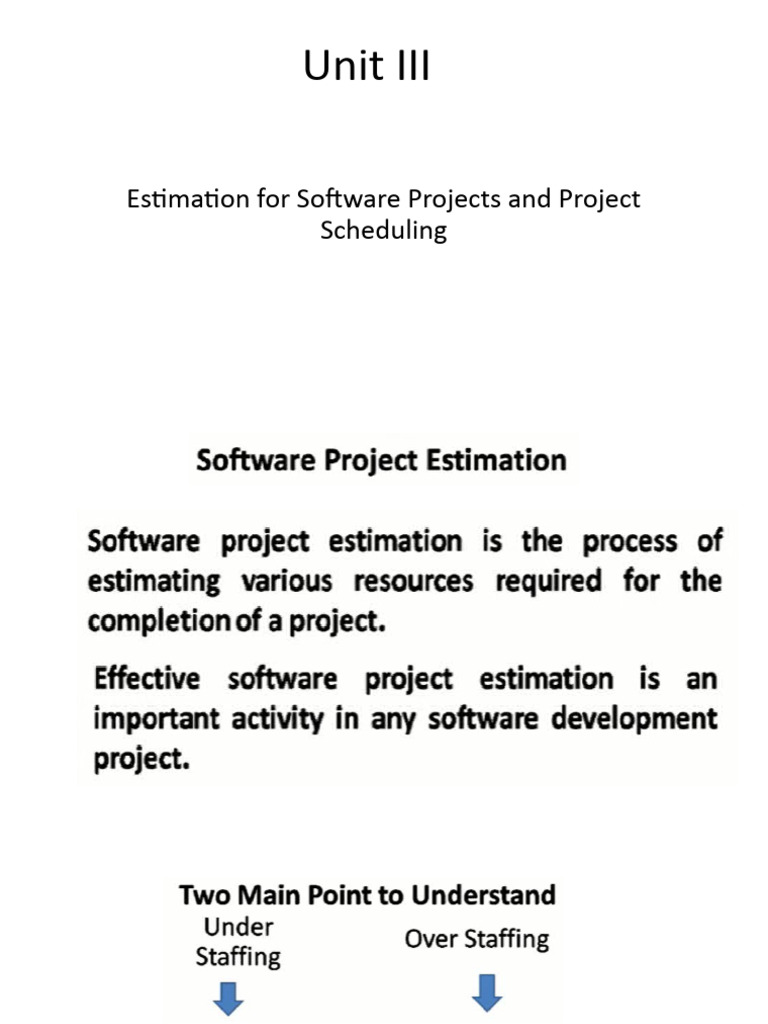 SE - Unit III - PPT - Esti | PDF | Feasibility Study | Information ...