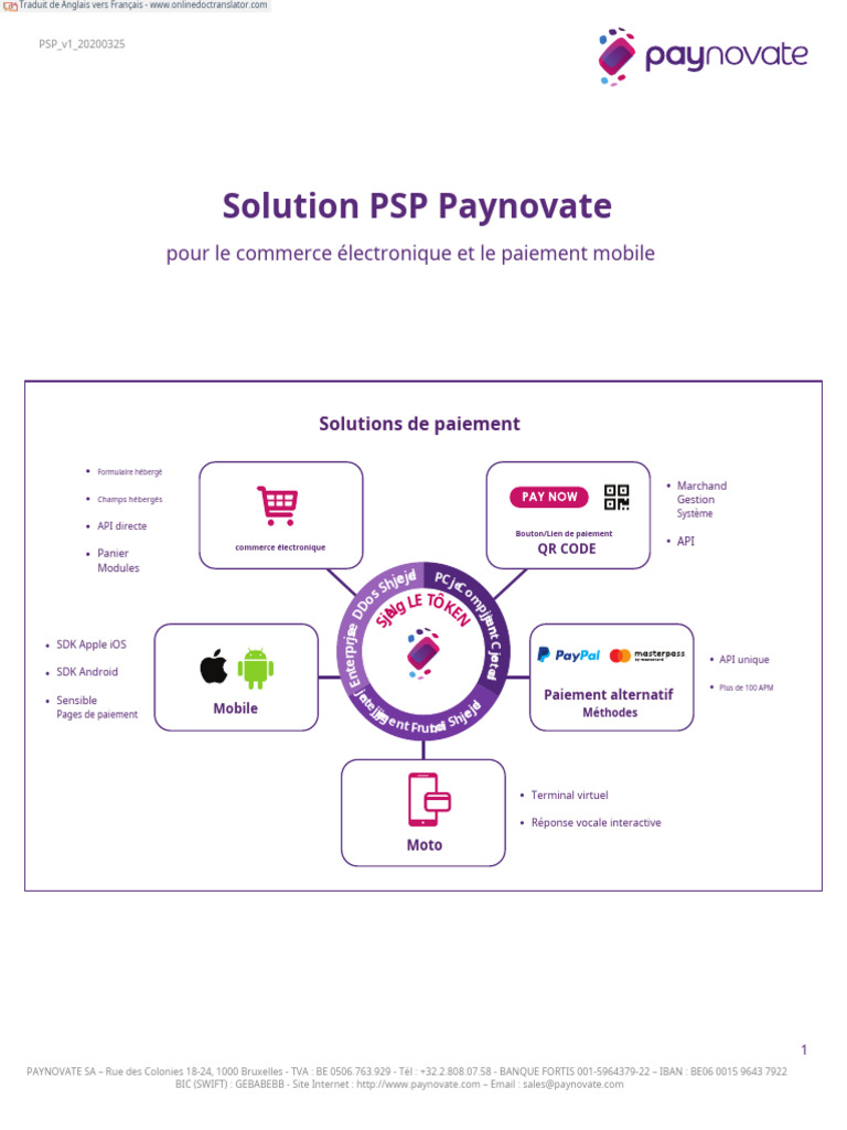 Solutions de paiement Paynovate | PDF | Logiciel | Informatique