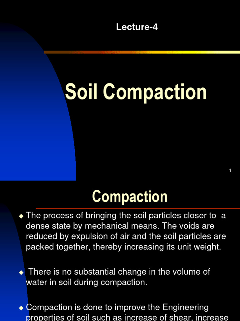 Soil Compaction Techniques and Factors | PDF | Density | Soil