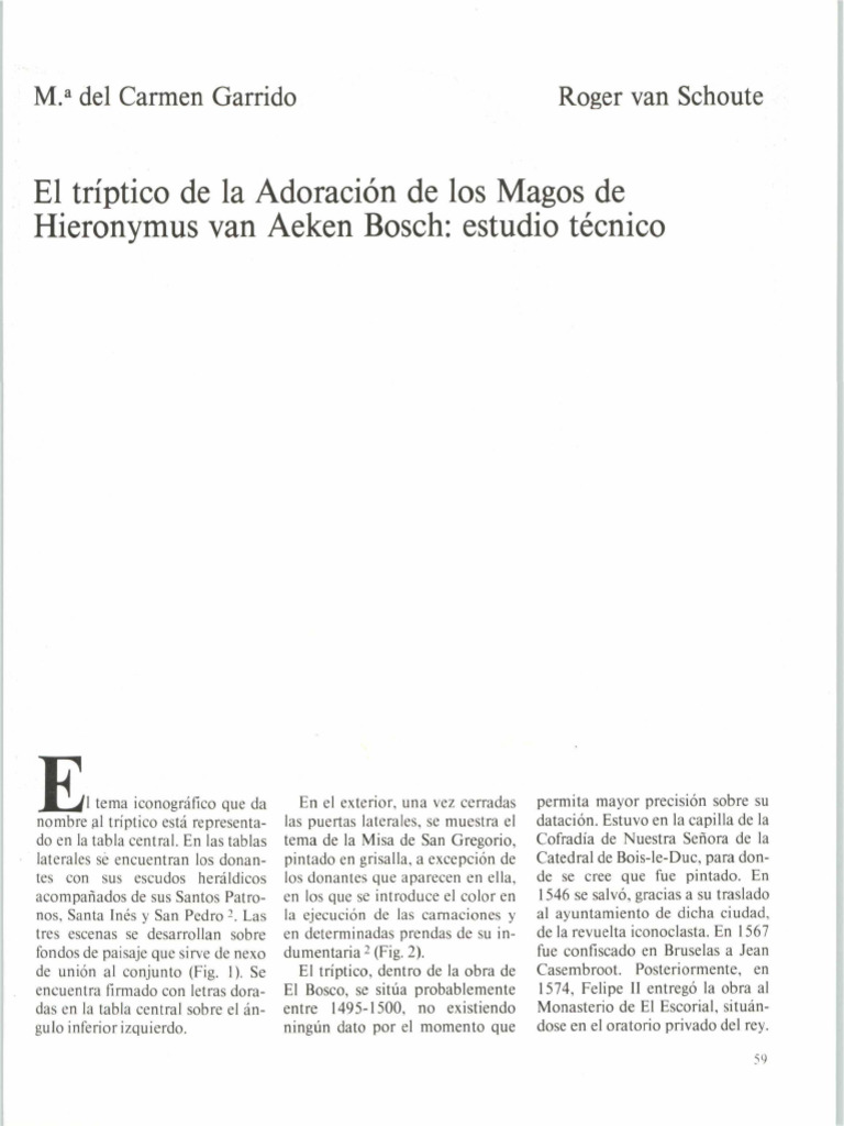 Estudio del Tríptico de El Bosco | PDF | Pinturas
