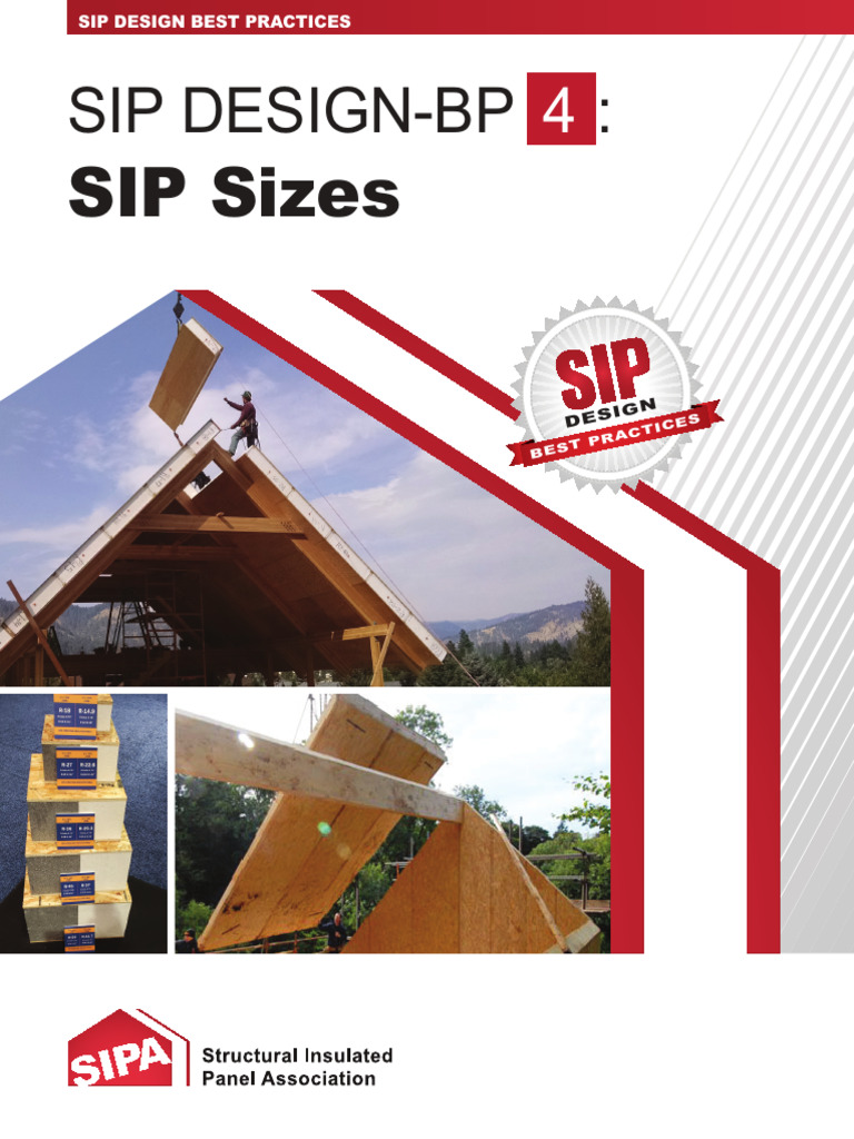 Sip Design Bp 4 Sip Sizes d Bp4 2 | PDF | Roof | Framing (Construction)