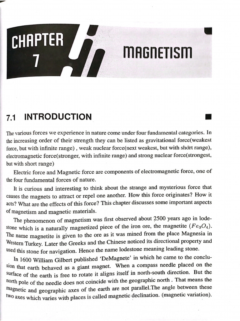 PHY Module 7 - Magnetism | PDF