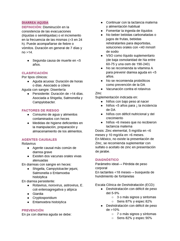 Diarrea Aguda: Causas, Prevención y Tratamiento | PDF | Diarrea ...