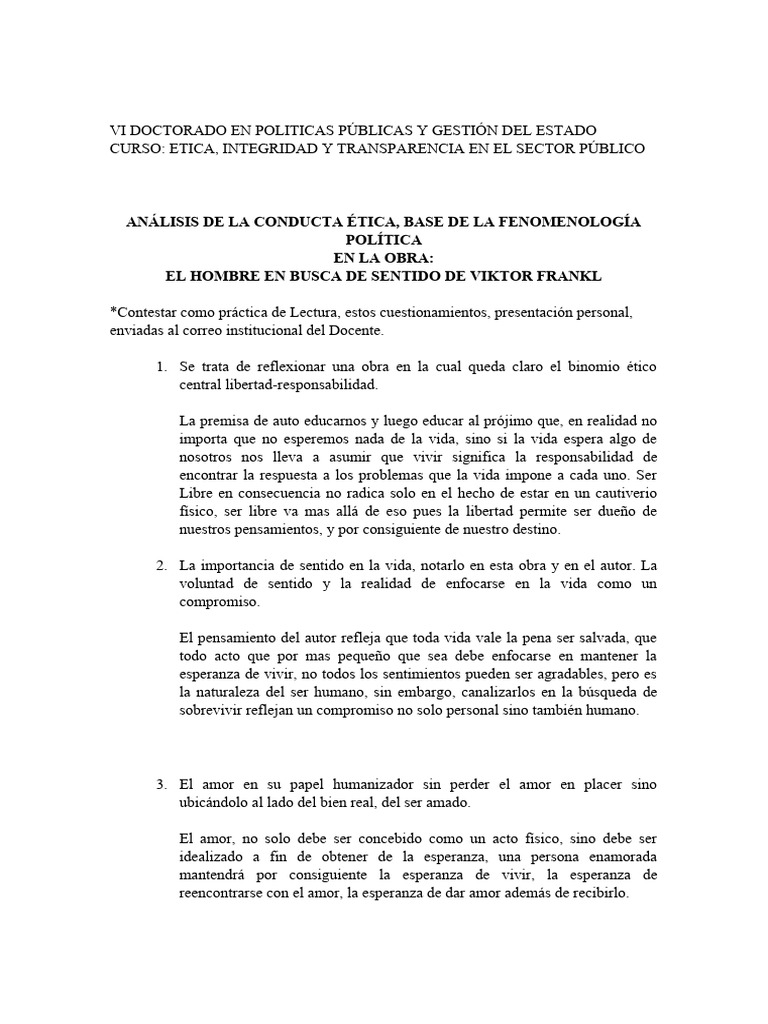 Cuestiones Sobre Frankl 2023 Roberto Puente Chumpitaz | PDF | Amor | Humor