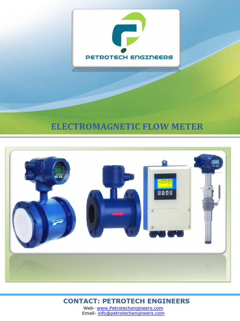 Electromagnetic Water Flow Meter | PDF | Electromagnetic Induction ...