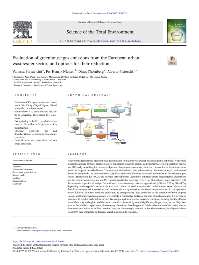 Evaluation of Greenhouse Gas Emissions From The European Urban ...