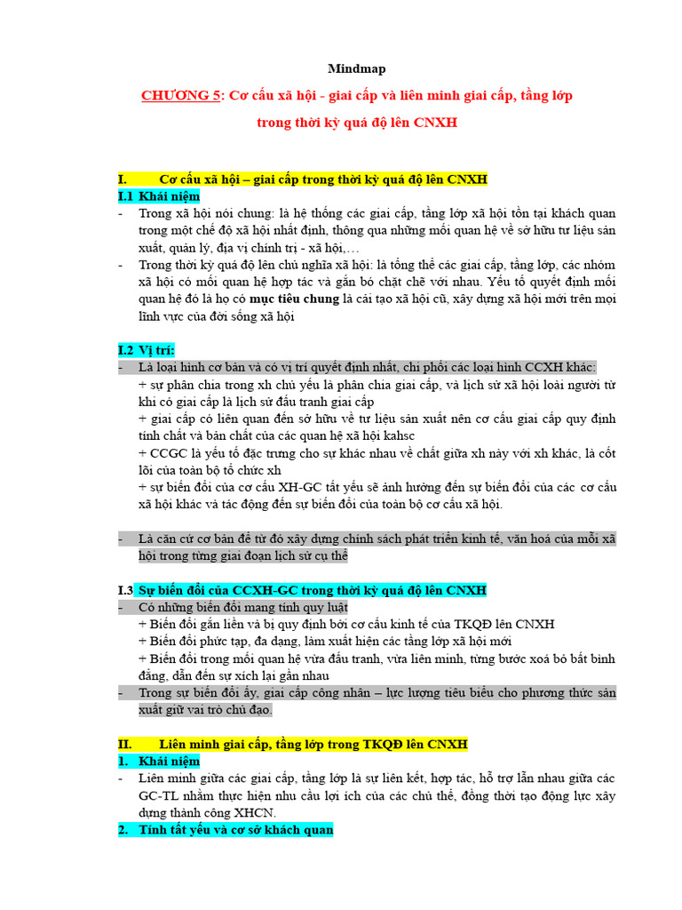 N I Dung Mindmap | PDF