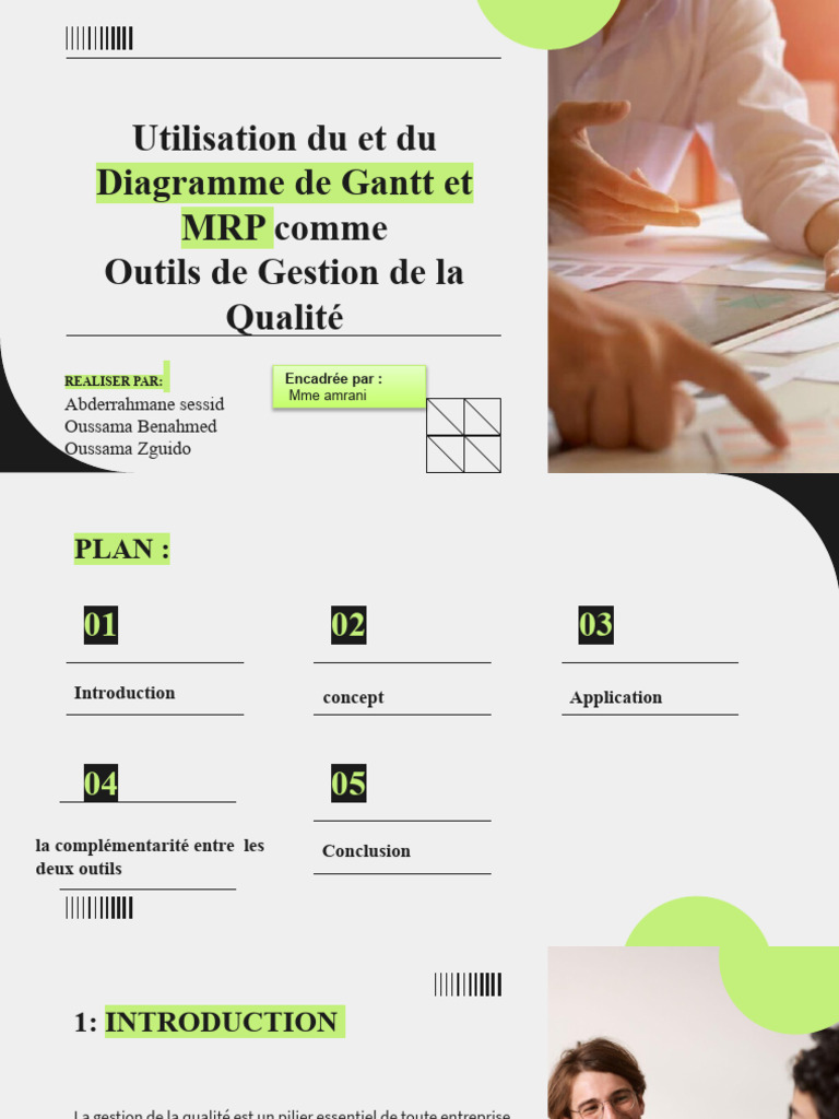 Diagramme de Gantt et MRP en Qualité | PDF | Planification | Gestion de ...