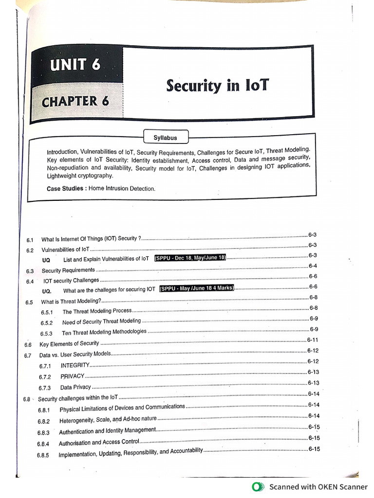 UNIT 6 IOT (TechNeo) | PDF
