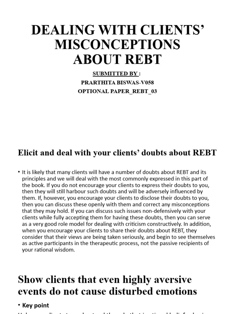 Rebt 03 | Download Free PDF | Rational Emotive Behavior Therapy ...