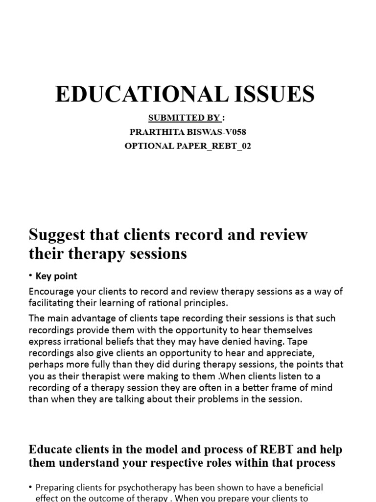 Rebt 02 | Download Free PDF | Rational Emotive Behavior Therapy ...