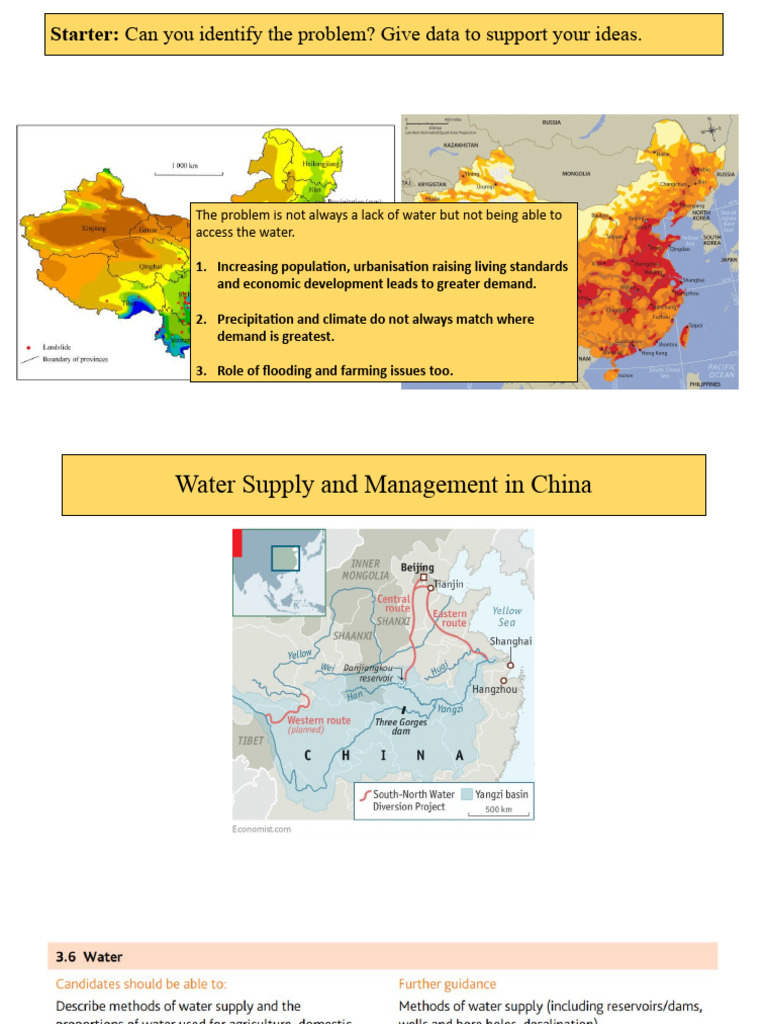 Water Supply and Management in China | PDF | Water Scarcity | Water