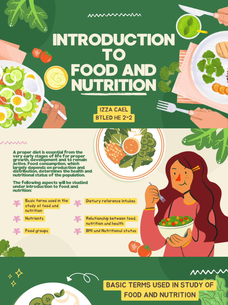 Introduction To Food and Nutrition | Download Free PDF | Nutrients ...