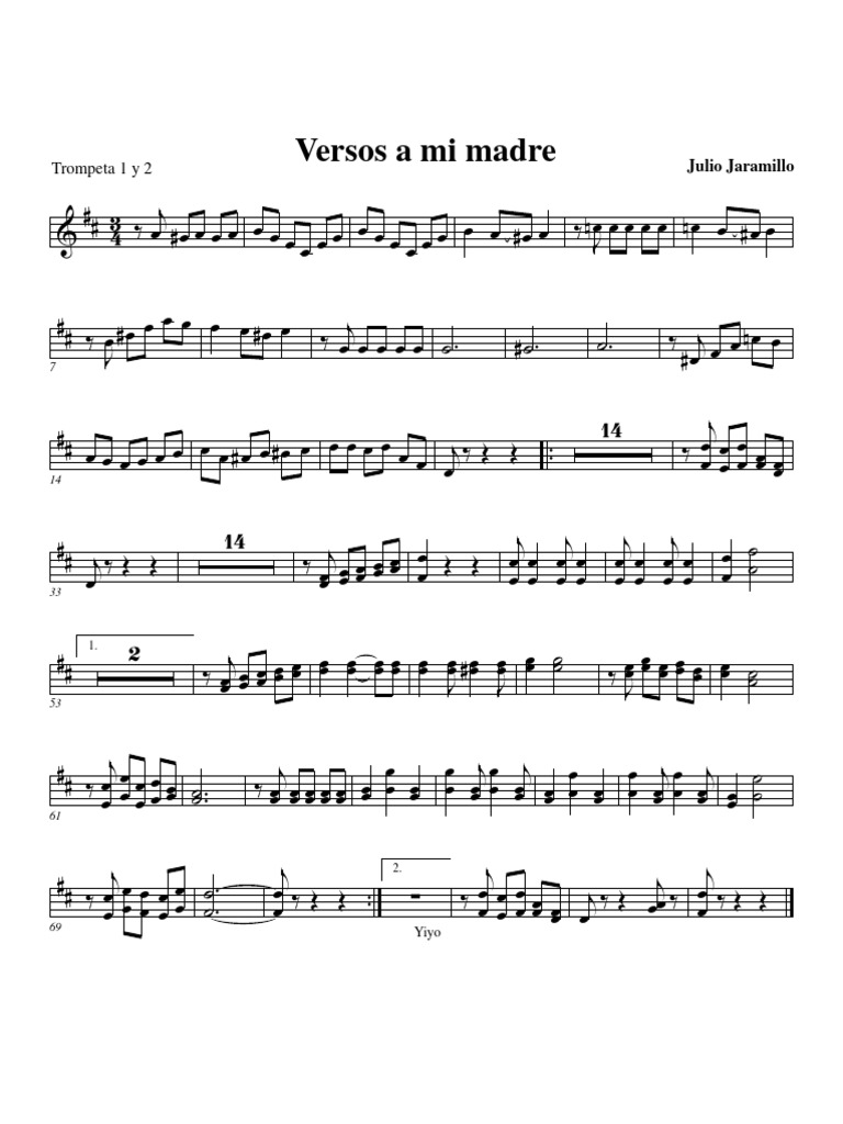 Versos A Mi Madre | PDF