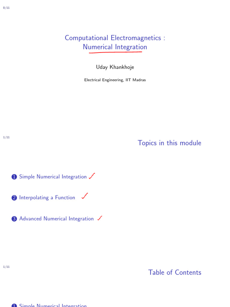 Numerical Integration | PDF | Integral | Analysis Numerical Integration | PDF | Integral | Analysis