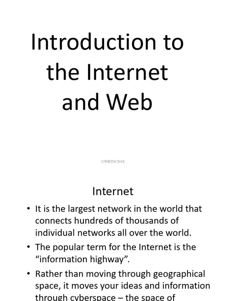 Handout Two | PDF | World Wide Web | Internet & Web