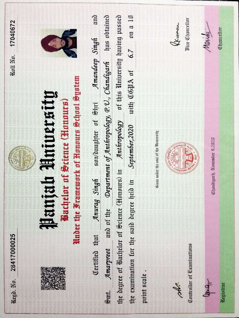 Graduation Mark Sheets - Anurag Singh_compressed | PDF