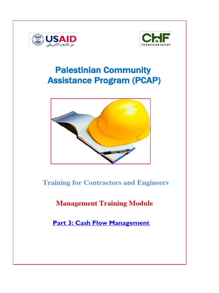 Palestinian Community Assistance Program (PCAP) : Training For ...