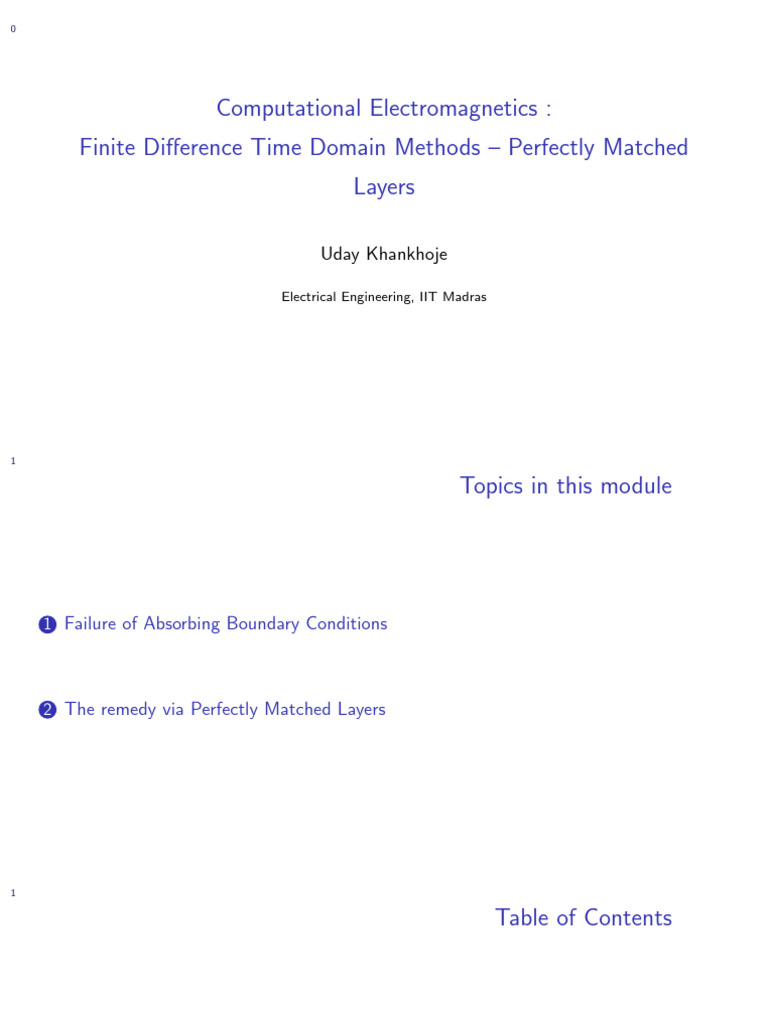 Perfectly Matched Layers | PDF | Mechanics | Equations