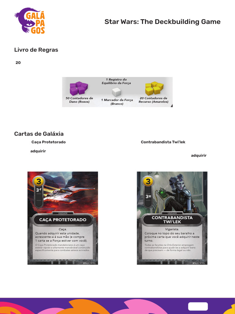 Star Wars The Deckb Errata Oficial Galapagos 237257 | PDF | Star Wars