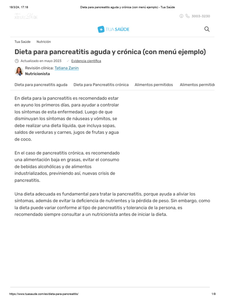 Dieta para pancreatitis aguda y crónica (con menú ejemplo) - Tua Saúde ...