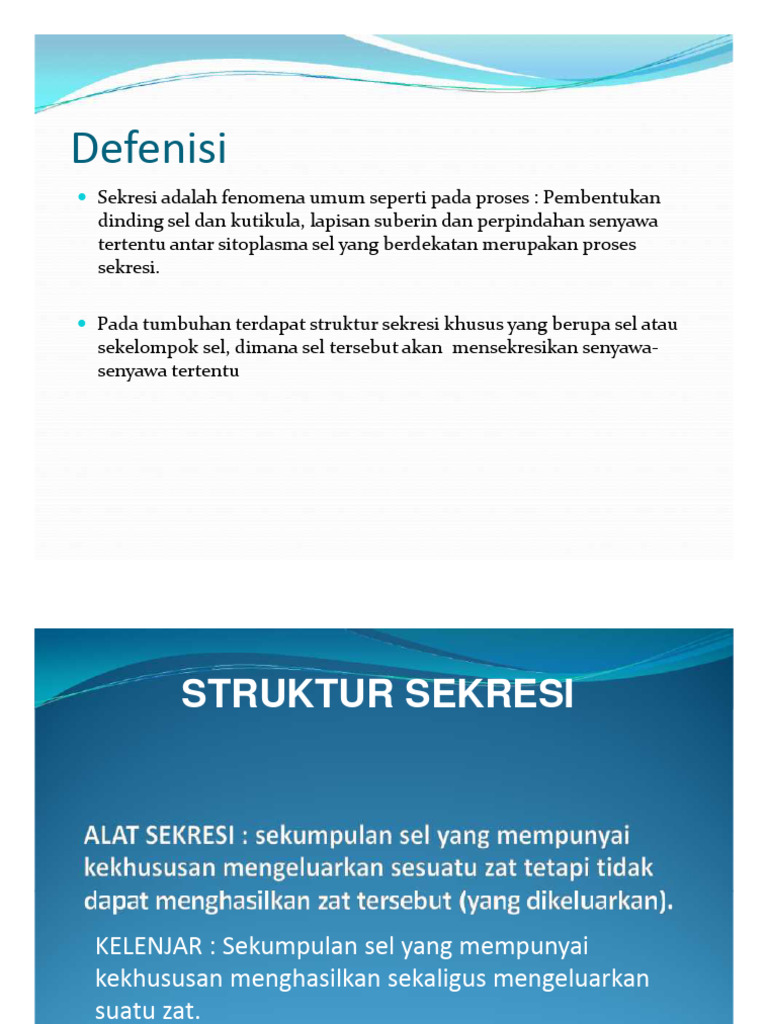 Proses dan Struktur Sekresi pada Tumbuhan | PDF | Kesehatan Holistik ...