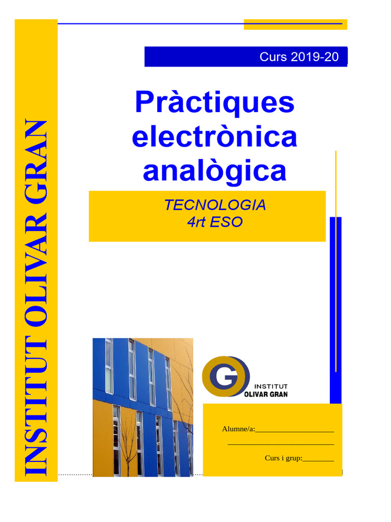 Dossier Pràctiques Electrònica Analogica 2023-24 | PDF