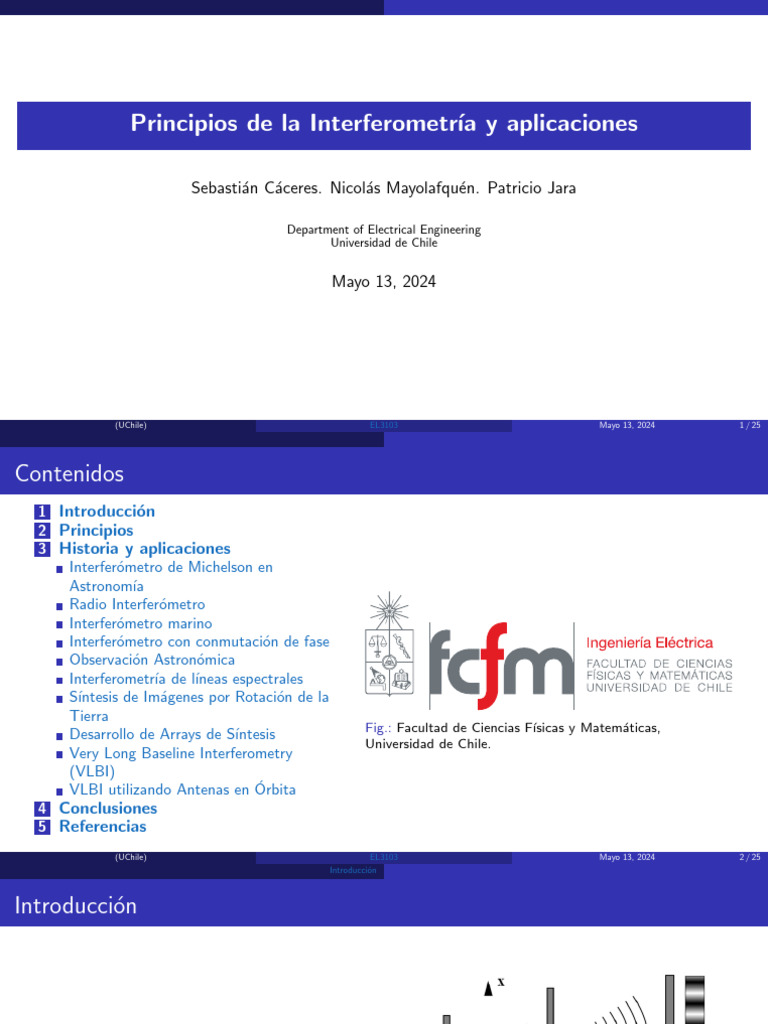 Interferometría: Principios y Usos | PDF | Interferometría | Radiación ...