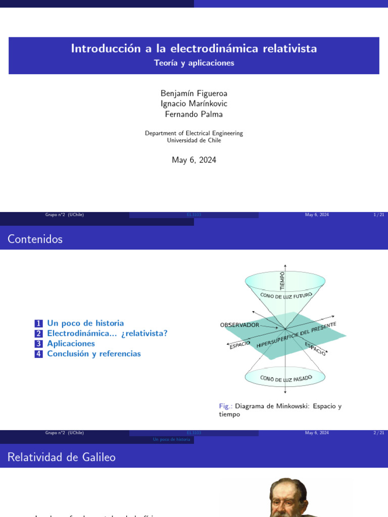 Electrodinámica Relativista Básica | PDF | Relatividad especial ...