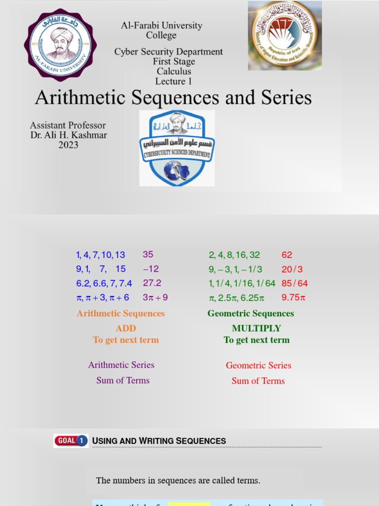 Arithmetic Sequences and Series-Boger | PDF | Summation | Sequence Arithmetic Sequences and Series-Boger | PDF | Summation | Sequence