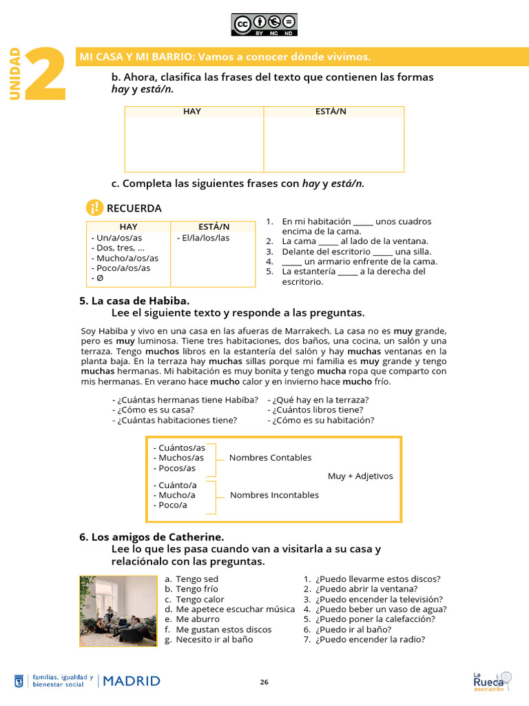 Manual de Espanol Tejiendo El Espanol A1 28 31 | PDF