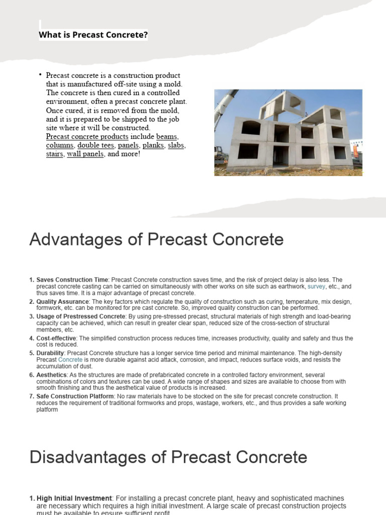 Precast Concrete | PDF | Concrete | Precast Concrete