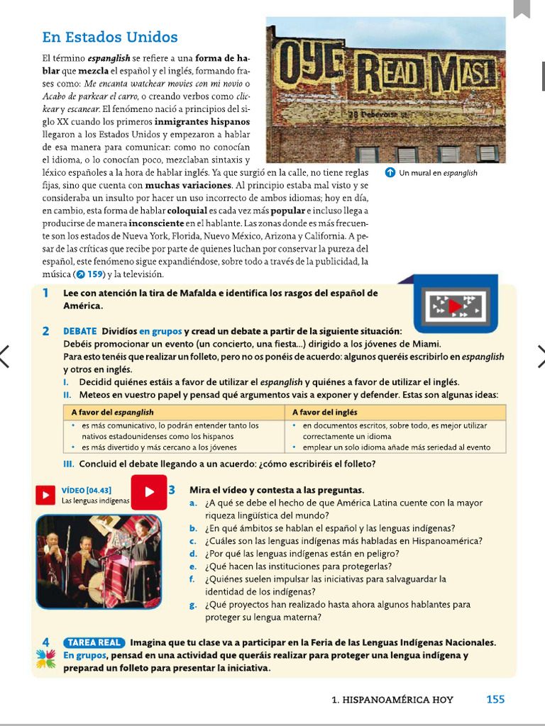 4 Una Vuelta Por La Cultura Hispana 5 | PDF | Lengua española ...