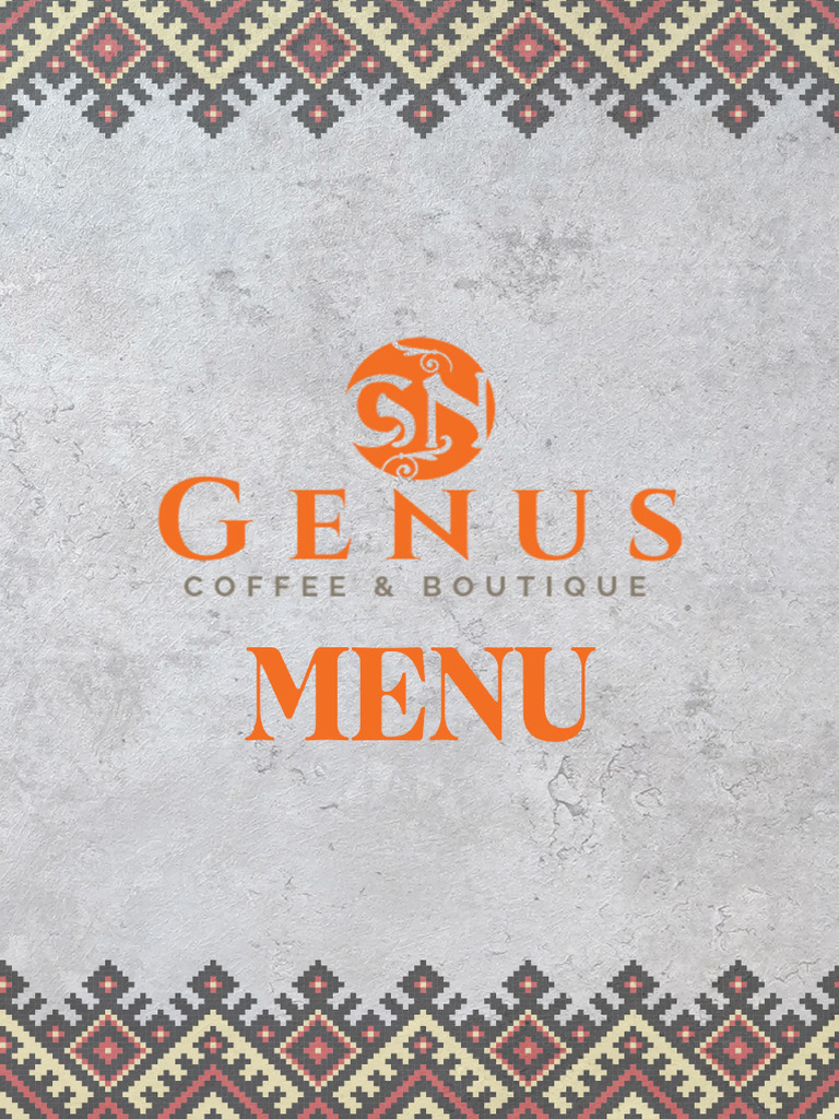 Genus - Menu Book 2023 | PDF